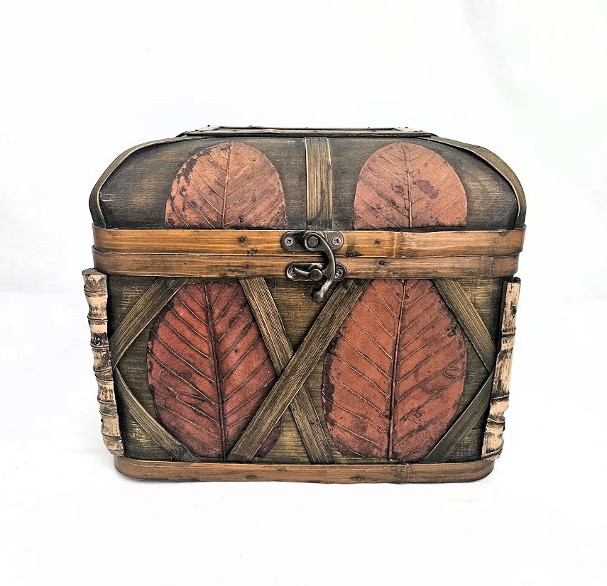 Bamboo and Leaf Chest - Cerulean Bay